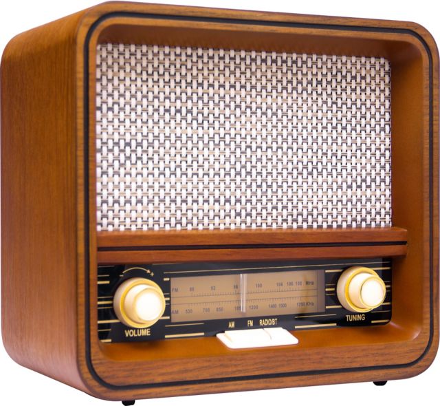 Fuse Audio RAD Vintage Retro AM/FM Radio with Bluetooth 7x10x11in ...